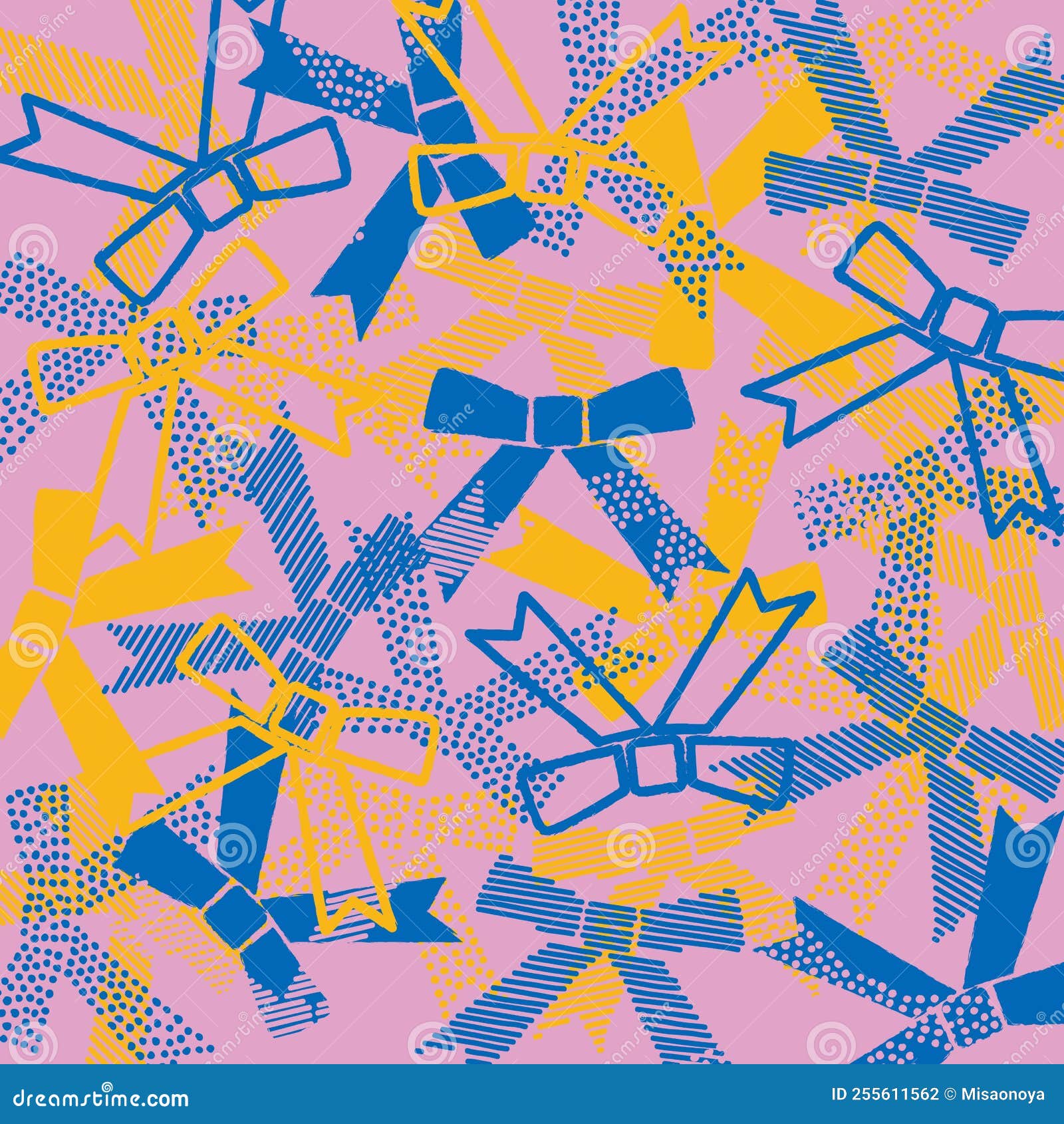 Background of Ribbon Illustration Pattern Stock Vector - Illustration ...