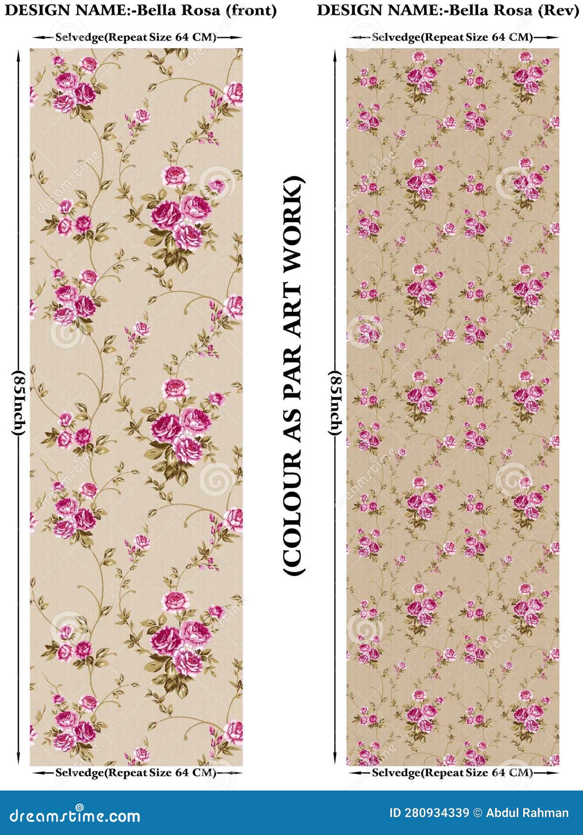 Textile Print Design Bedsheet Collection Stock Illustration ...