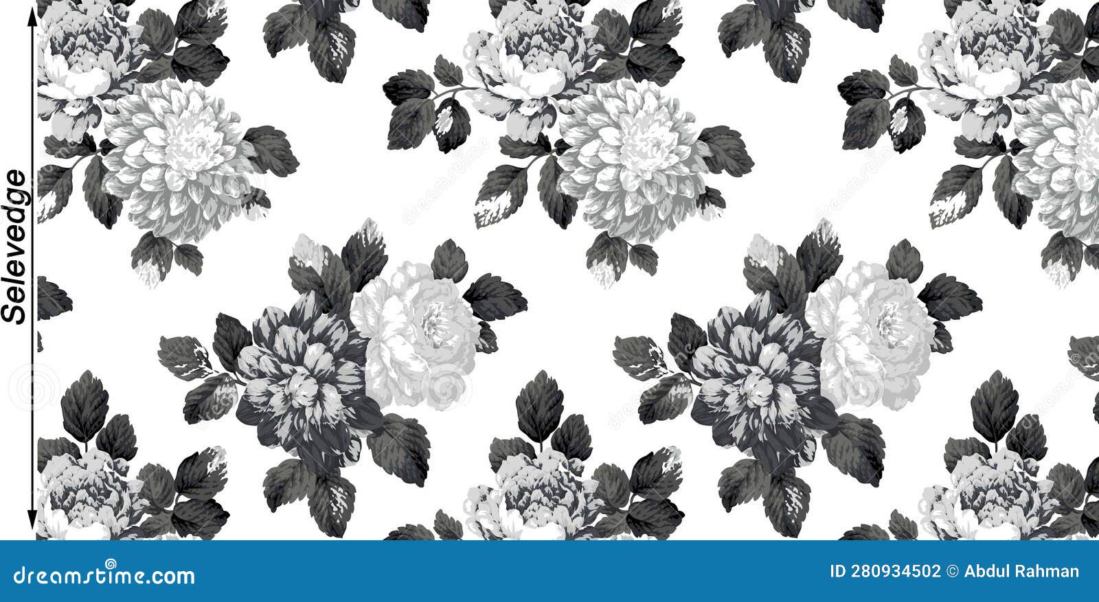 Textile Print Design Bedsheet Collection Stock Illustration ...