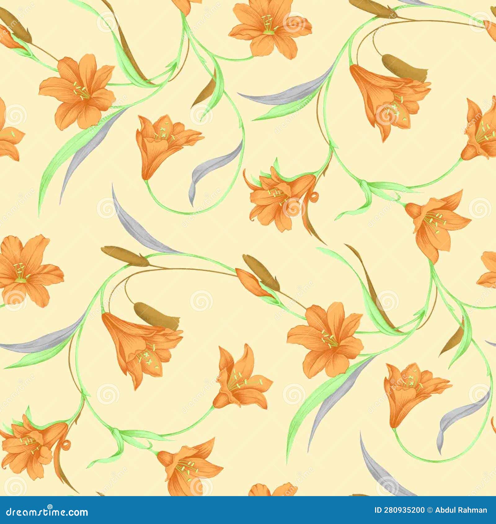 Textile Print Design Bedsheet Collection Stock Illustration ...