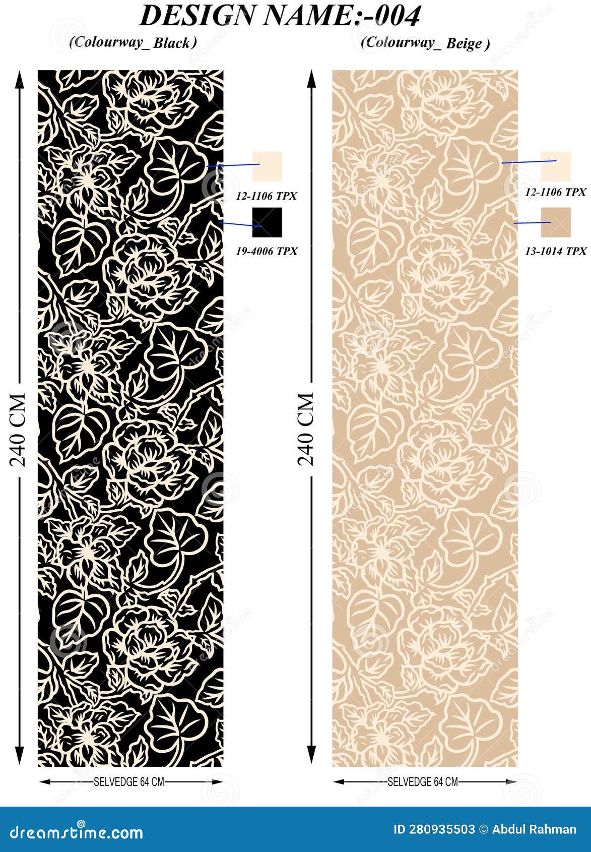 Textile Print Design Bedsheet Collection Stock Illustration ...