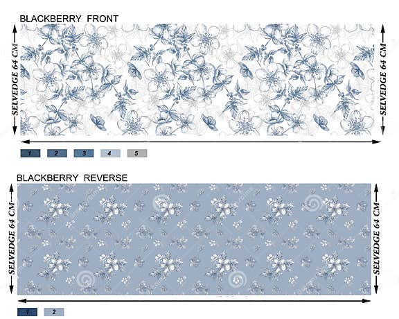 Textile Print Design Bedsheet Collection Stock Illustration ...