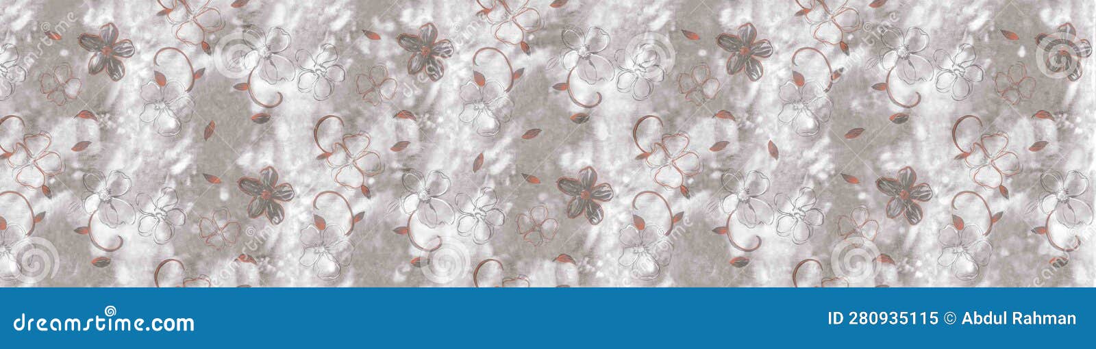 Textile Print Design Bedsheet Collection Stock Illustration ...