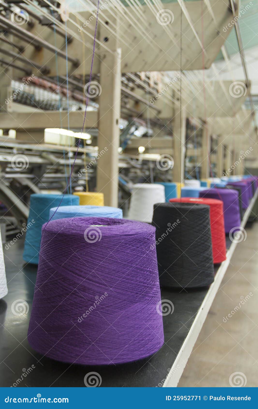 Textile Production - Weaving Stock Image - Image of cotton, floss: 25952771