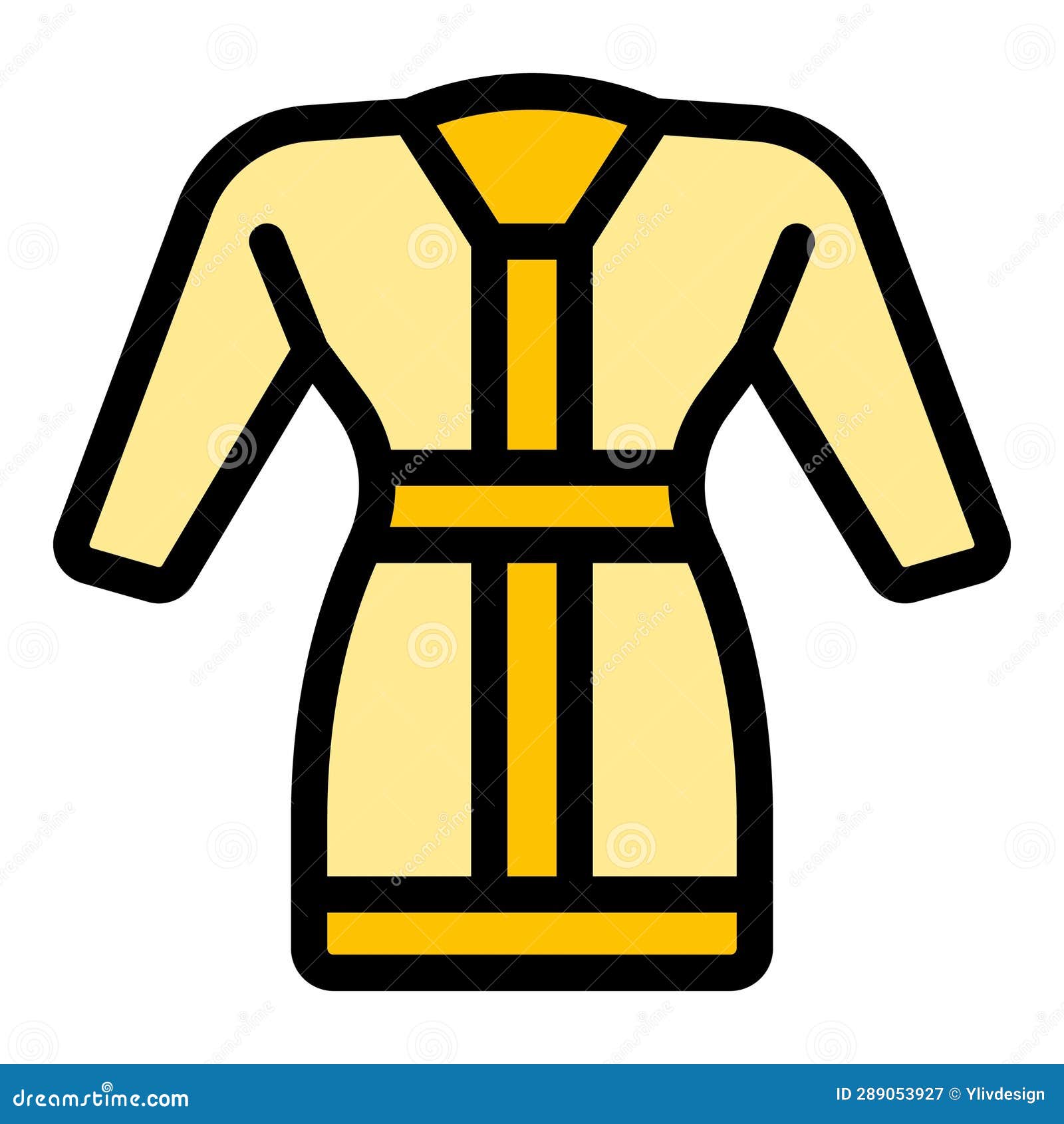 Textile Robe Icon Vector Flat Stock Vector - Illustration of towel ...