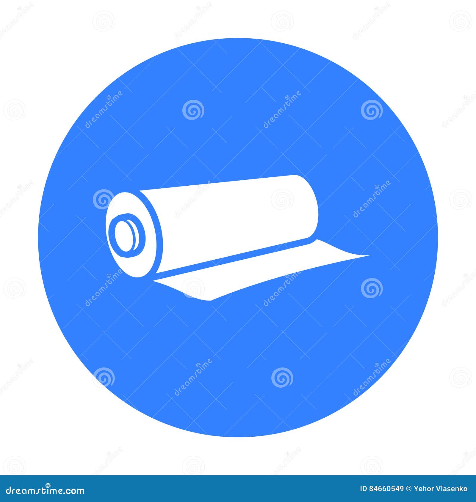 Textile Roll Icon of Vector Illustration for Web and Mobile Stock ...