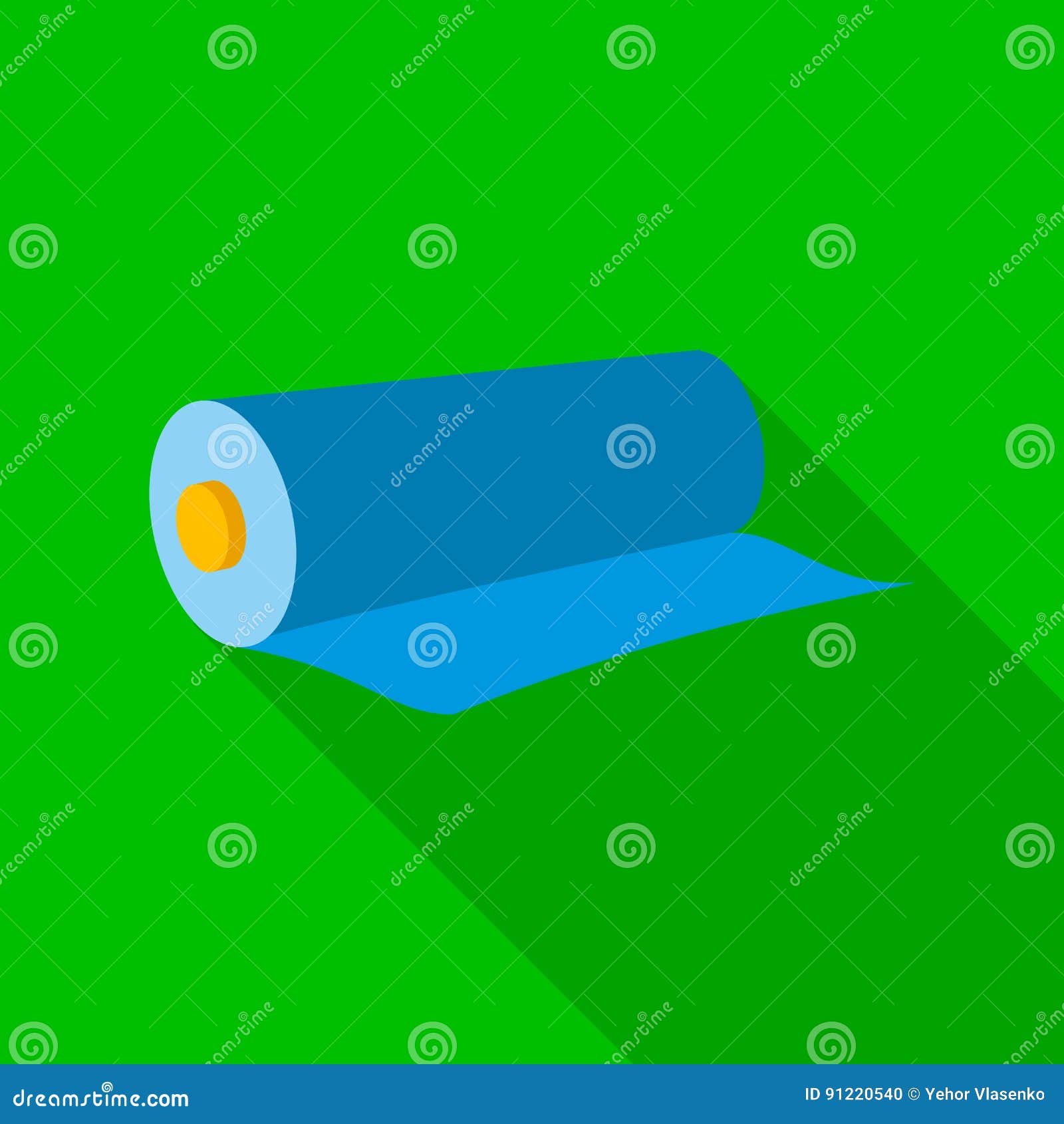 Textile Roll Icon of Vector Illustration for Web and Mobile Stock ...