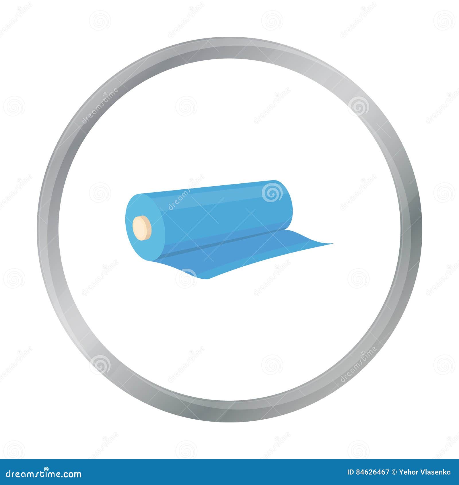 Textile Roll Icon of Vector Illustration for Web and Mobile Stock ...