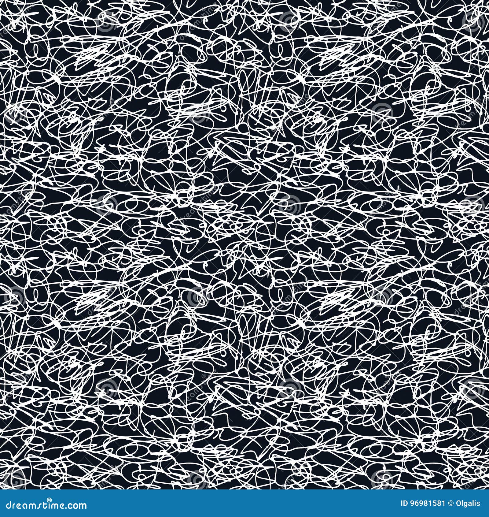 Textile Seamless Graffiti Doodle Pattern Stock Vector - Illustration of ...