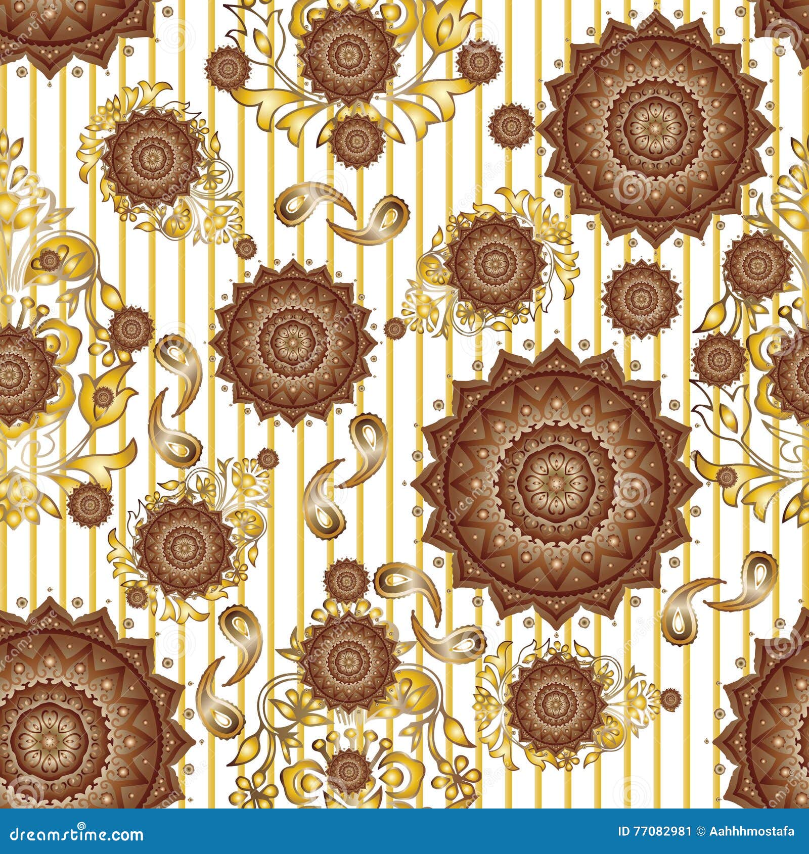 Textile Seamless Pattern Design for Woman Wears Stock Illustration ...