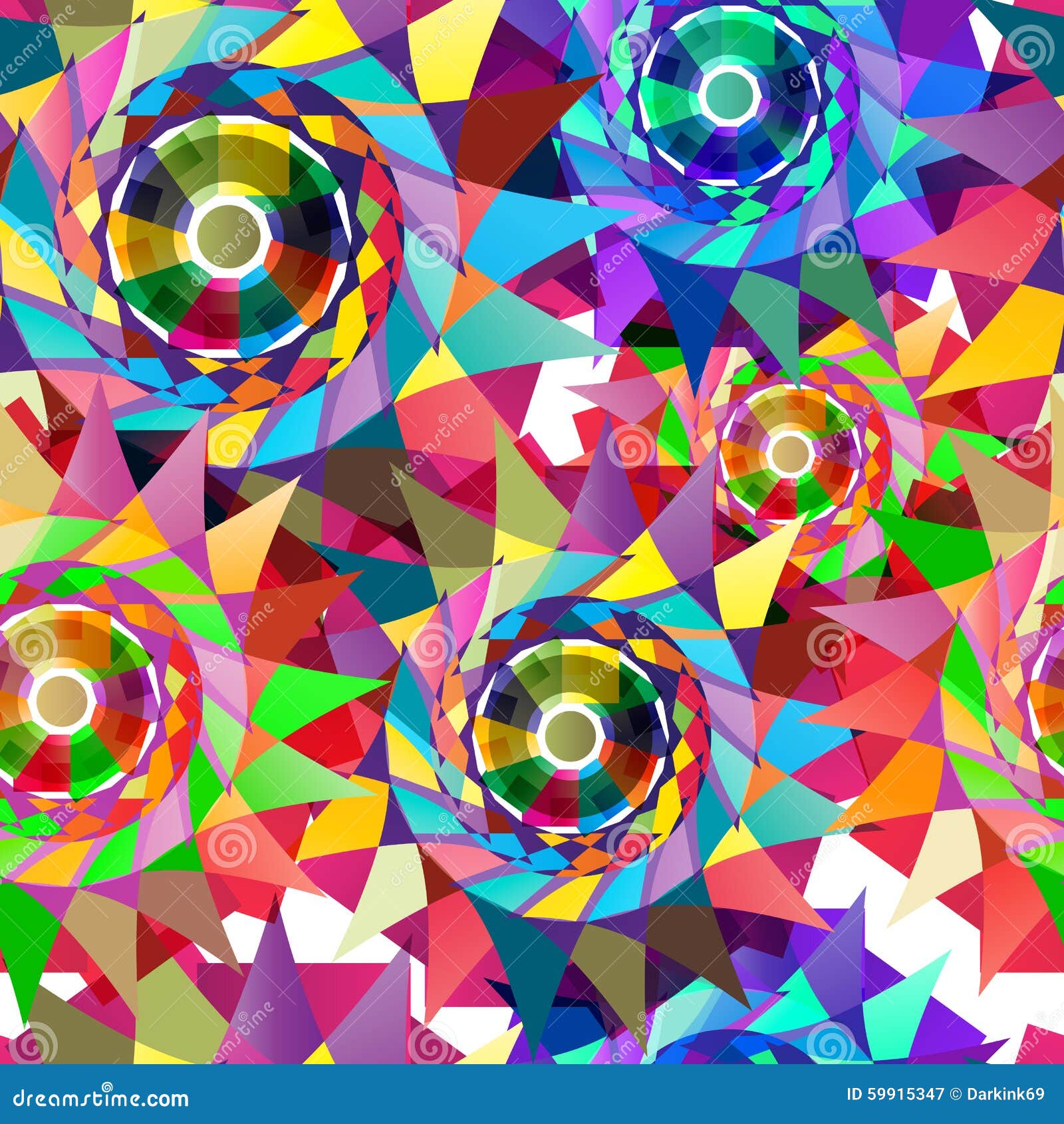 Textile Seamless Pattern of Triangles on Mexican Style Stock Vector ...