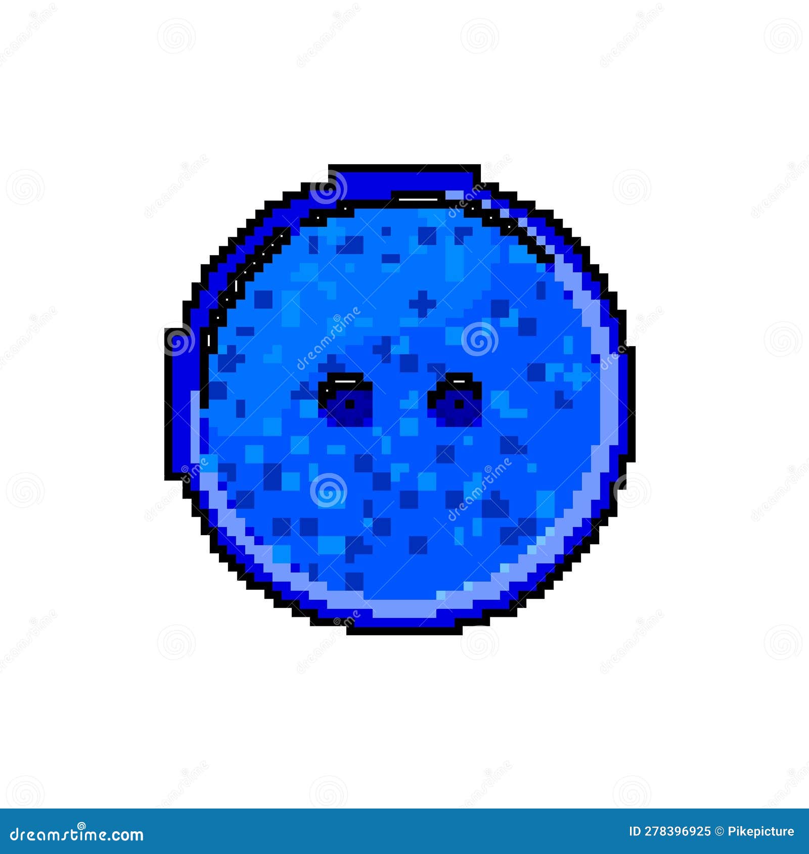 Textile Sewing Button Game Pixel Art Vector Illustration Stock Vector ...