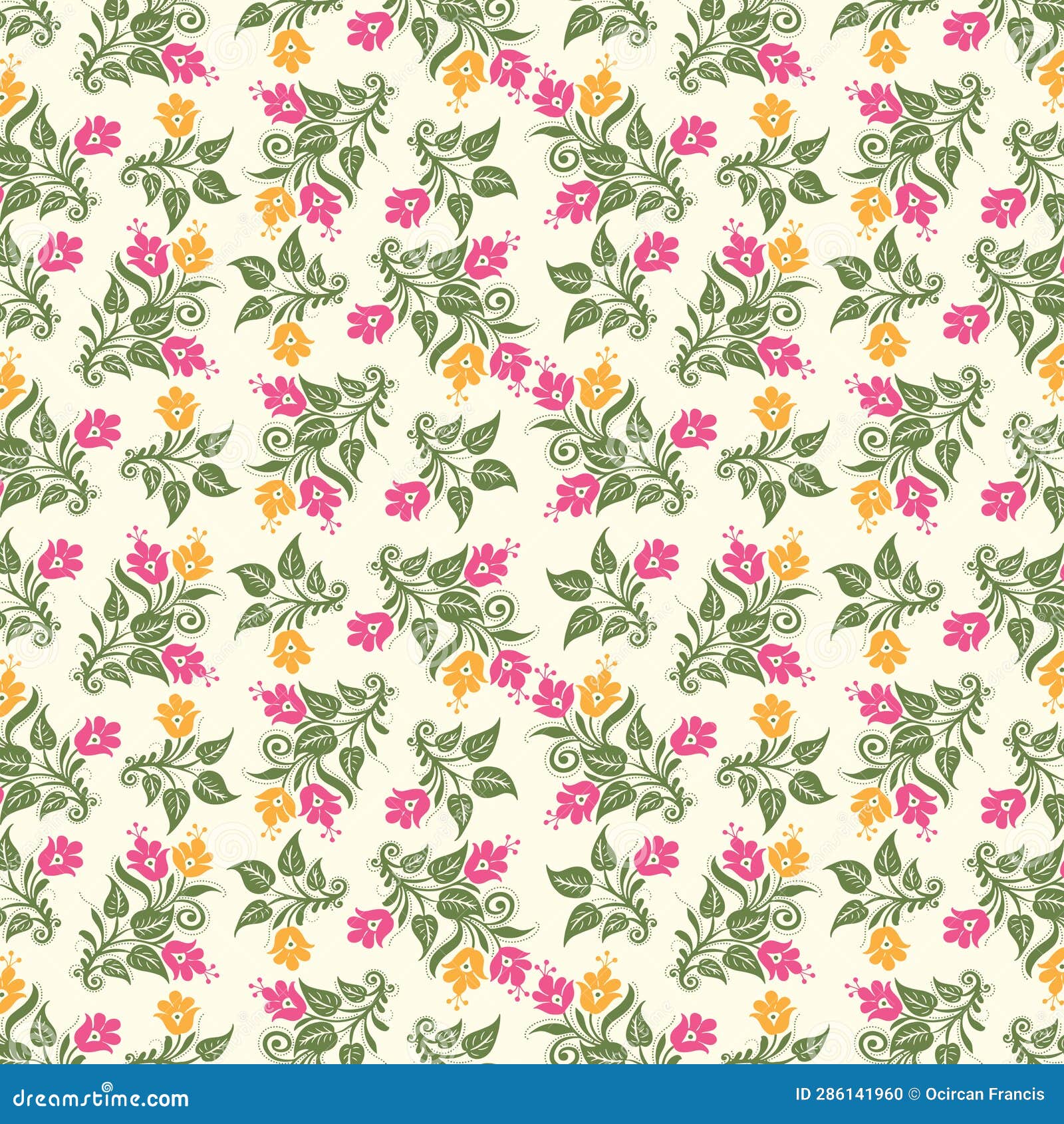 Floral Textile Design Stencils Vector Stencil Stock Vector ...