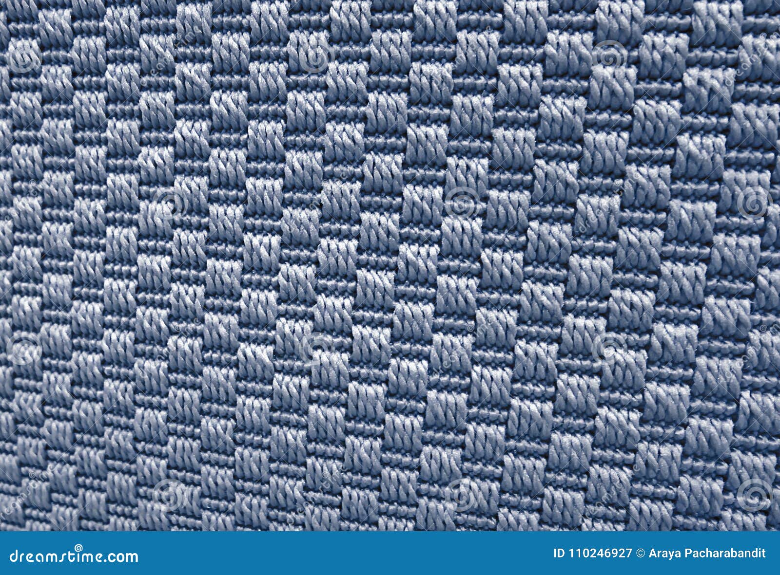 Close Up Background Pattern of Blue Weaving Textile Stock Image - Image ...