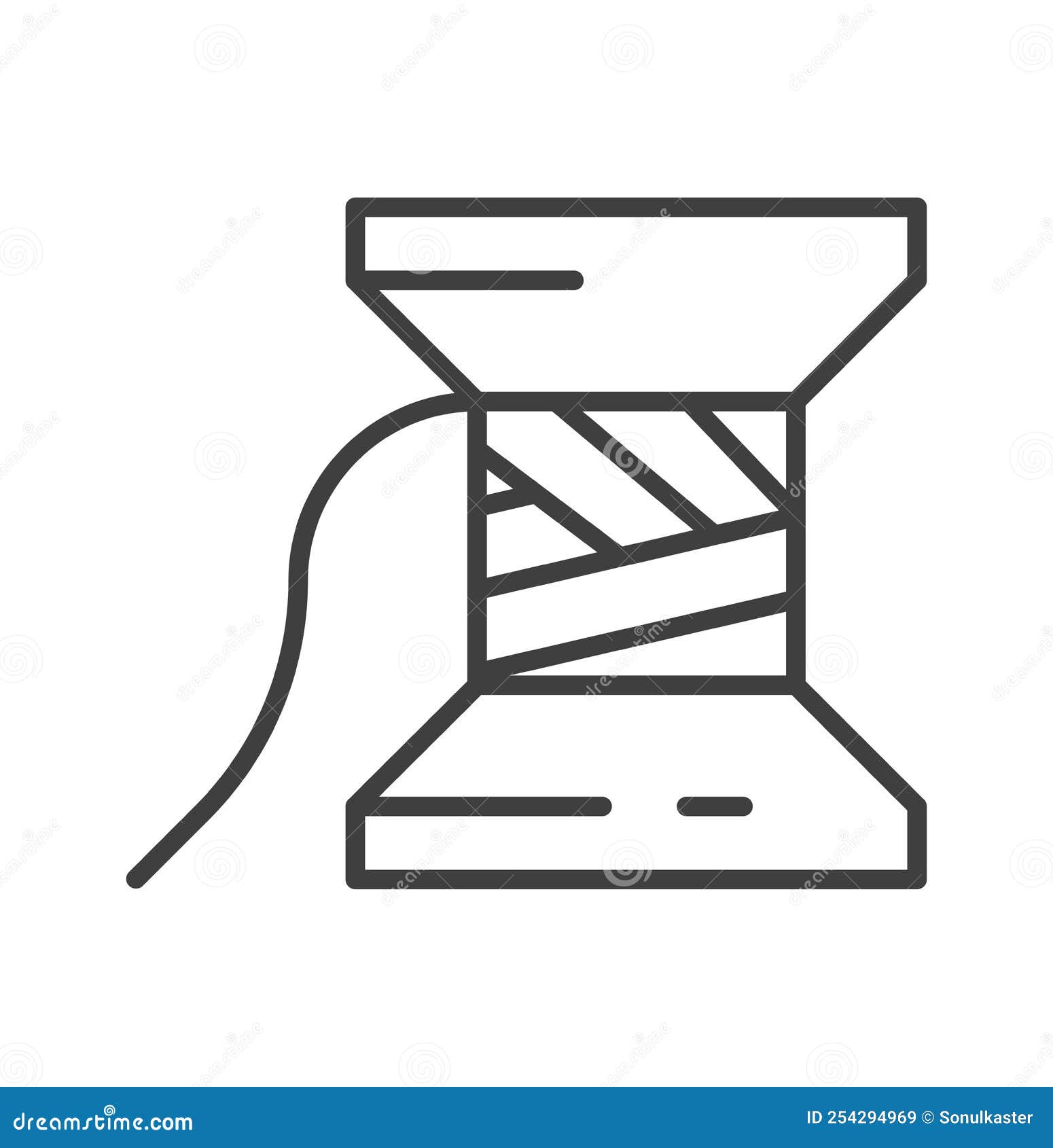 Textile Thread for Sewing and Tailoring, Vector Stock Vector ...