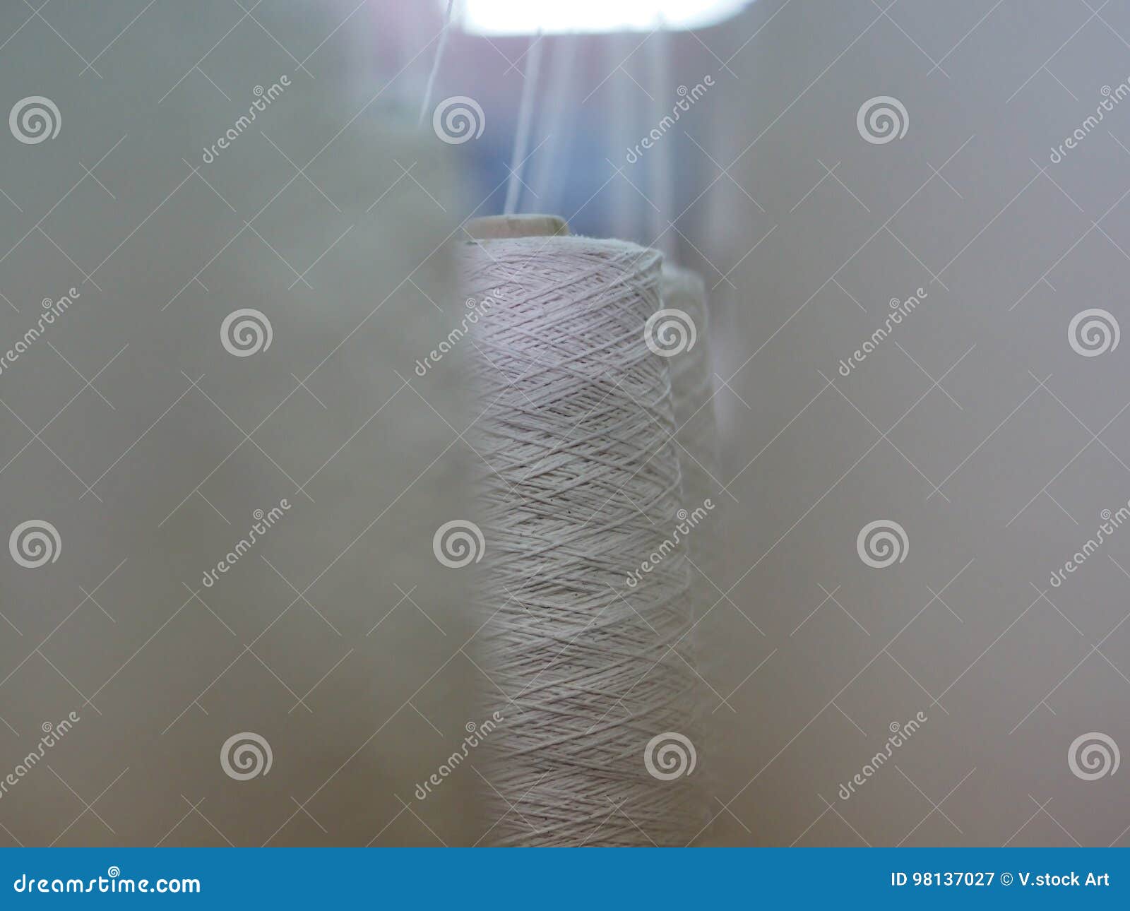 Textile Threads Industry Spoon Close Up Stock Image - Image of ...