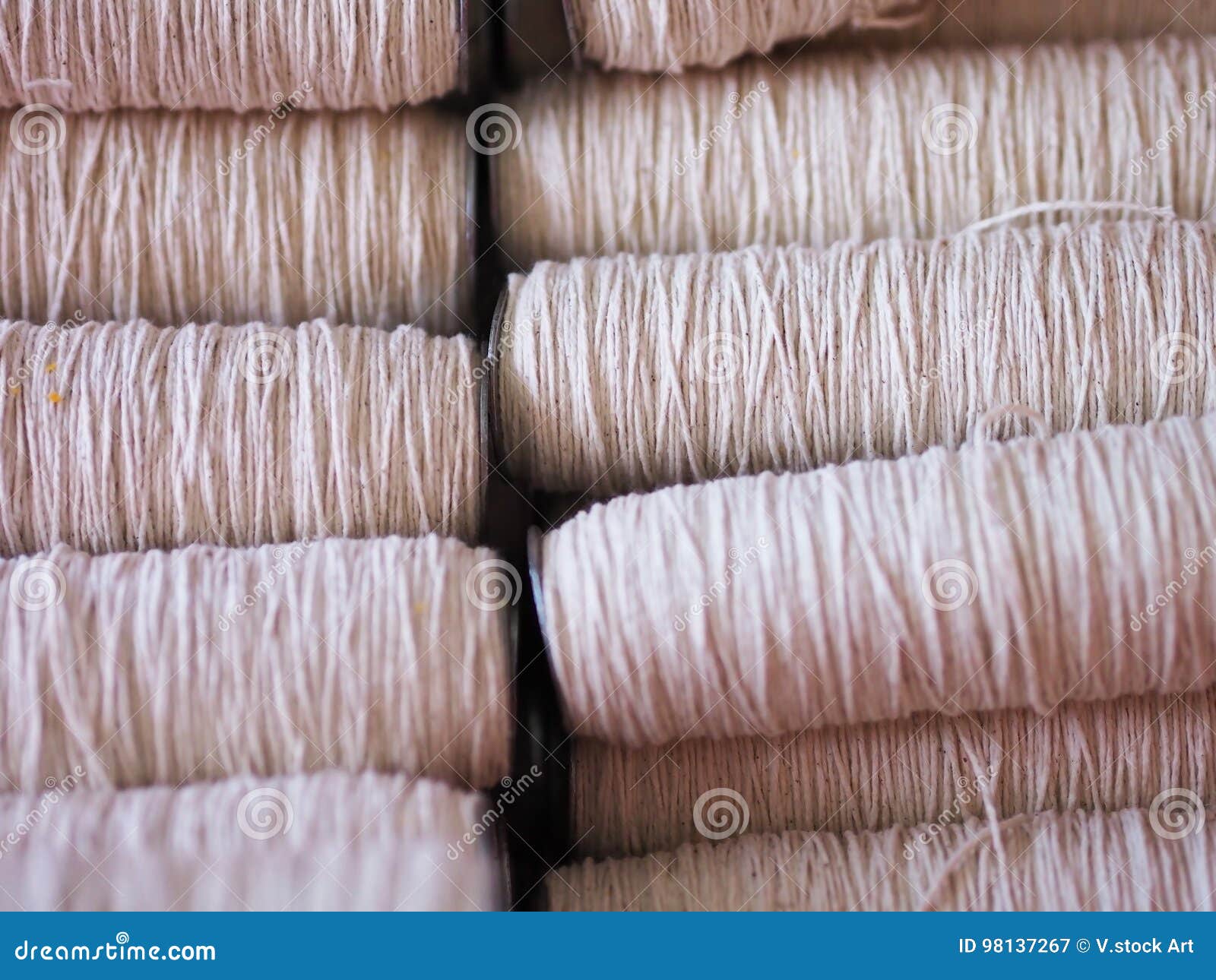 Textile Threads Industry Spoon Close Up Stock Image - Image of group ...