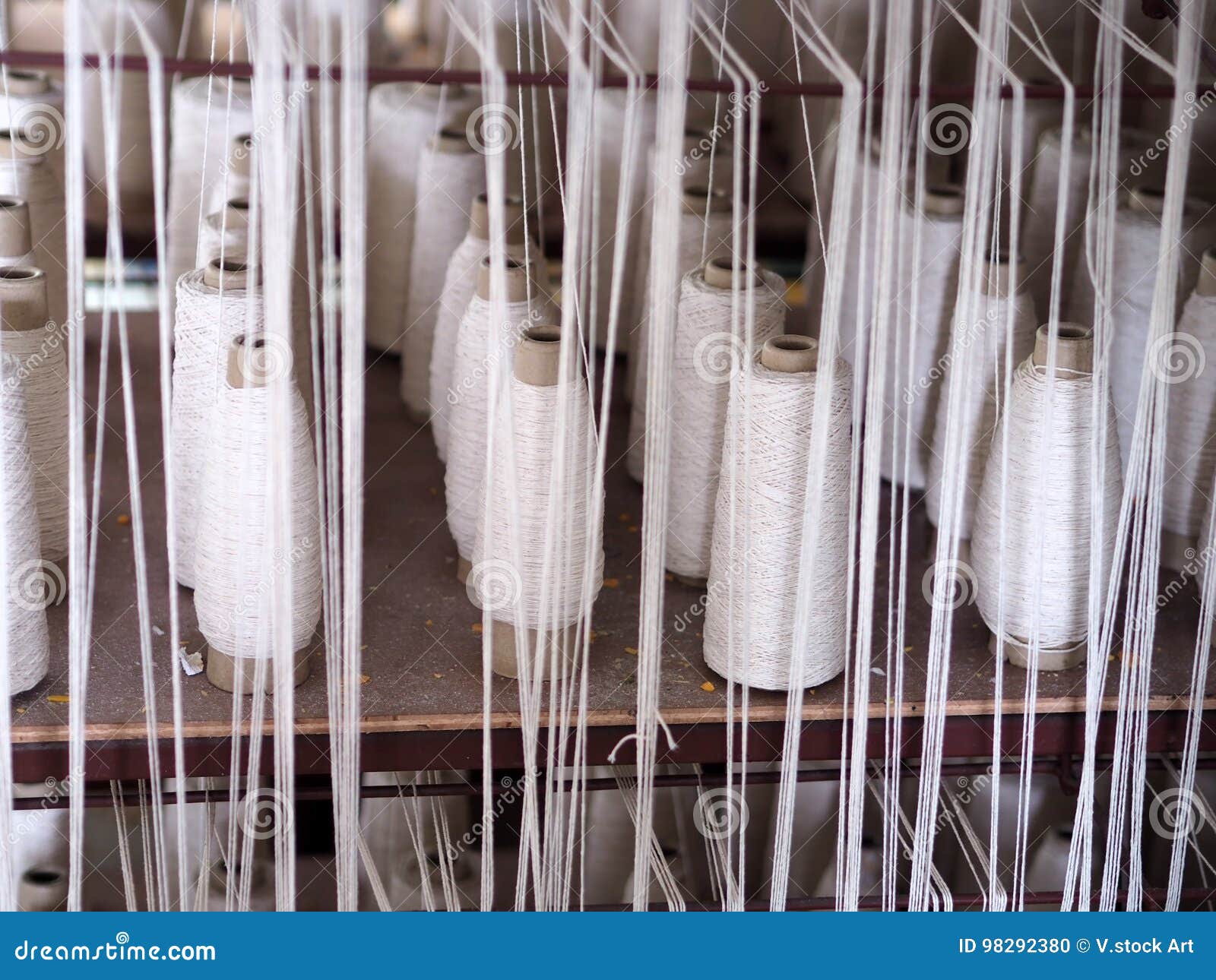 Textile Threads Industry Spoon Close Up Stock Photo - Image of clothing ...