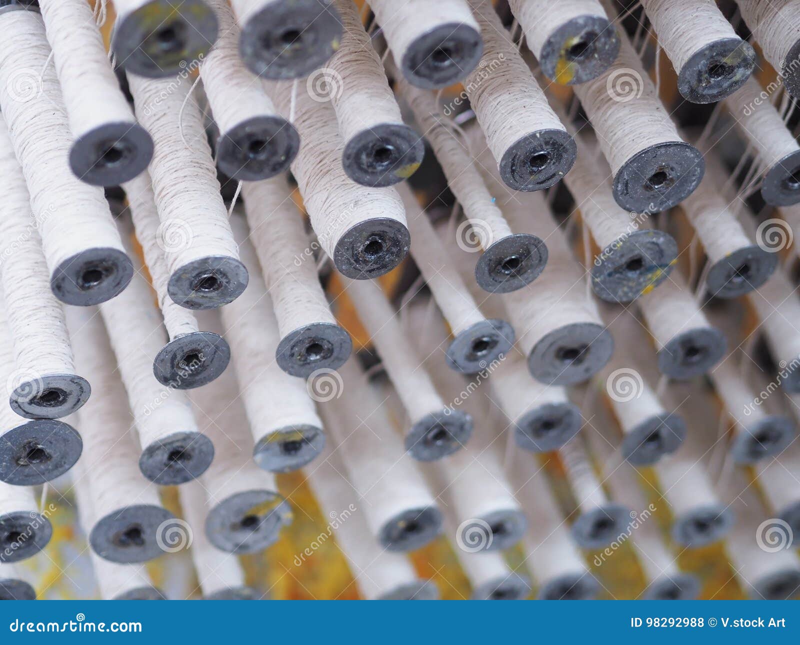 Textile Threads Industry Spoon Close Up Stock Photo - Image of group ...