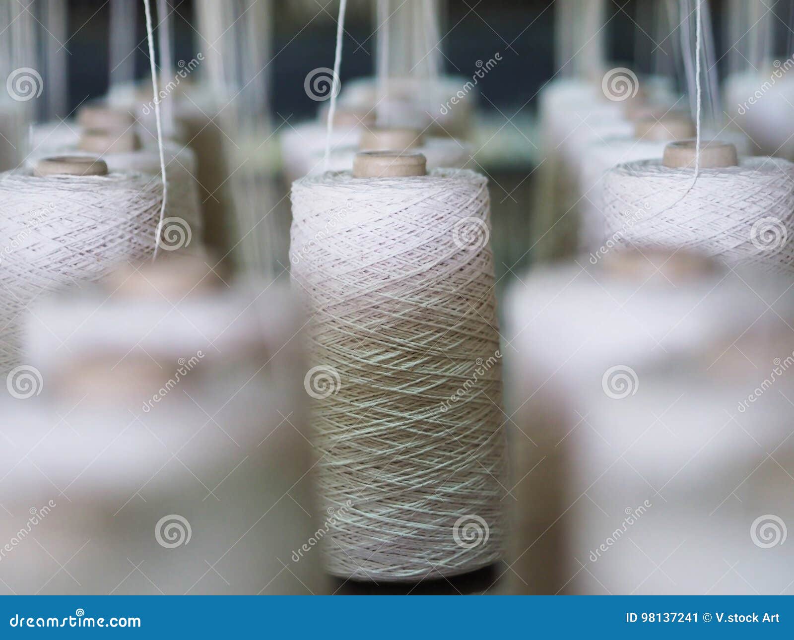 Textile Threads Industry Spoon Close Up Stock Image - Image of industry ...