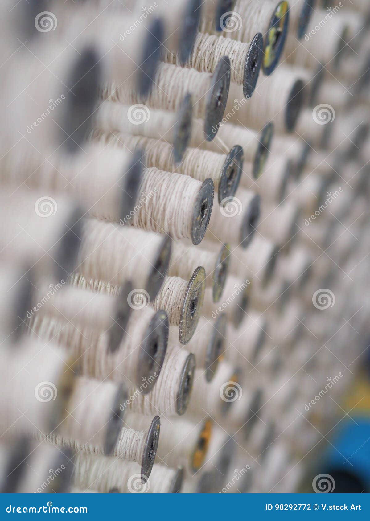 Textile Threads Industry Spoon Close Up Stock Photo - Image of building ...