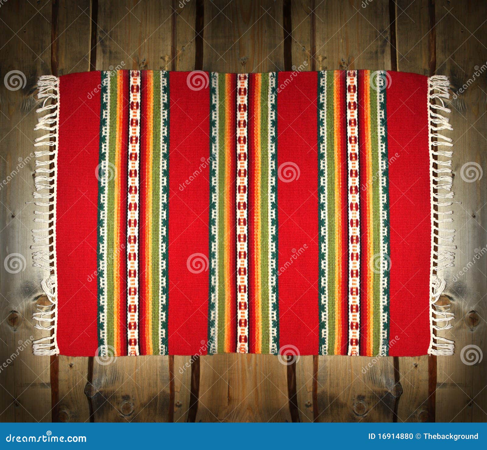 Textile Traditional Mat on Wood Backdrop Stock Photo - Image of ...