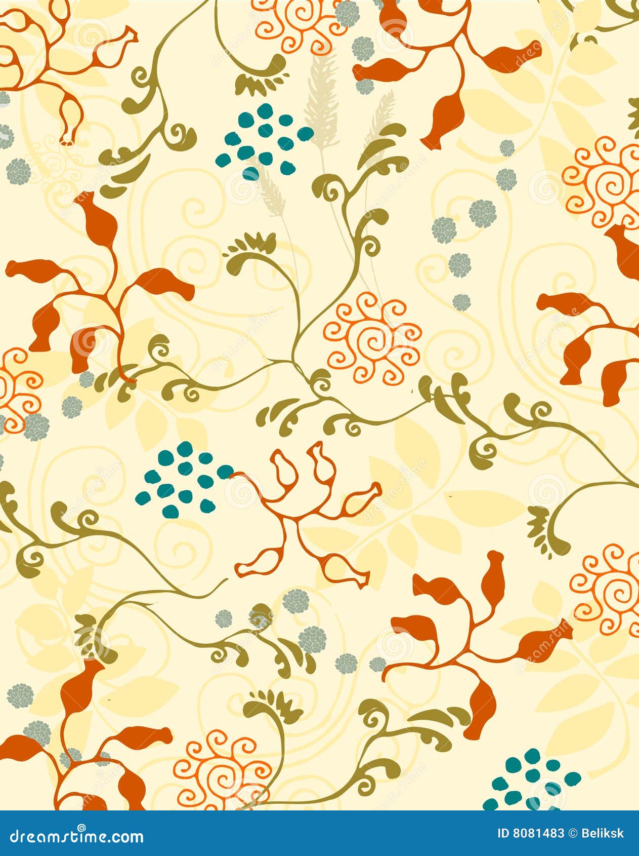 Textile vector stock vector. Illustration of classical - 8081483