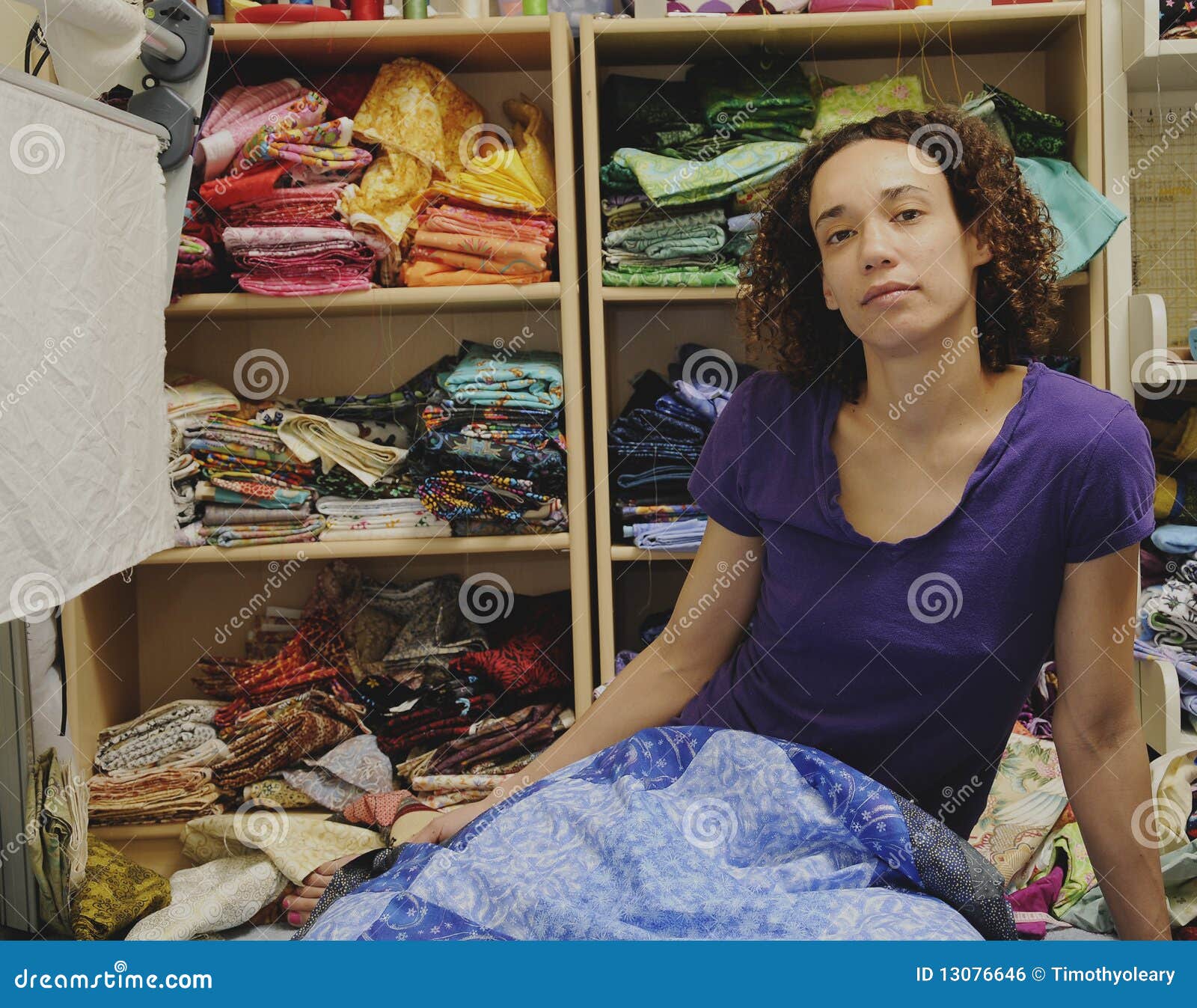 Textile Woman stock photo. Image of weave, woman, cloth - 13076646