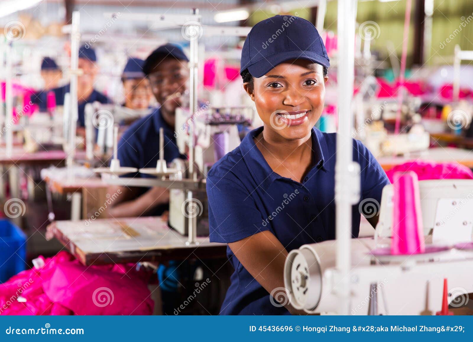 Textile worker factory stock photo. Image of collar, adult - 45436696