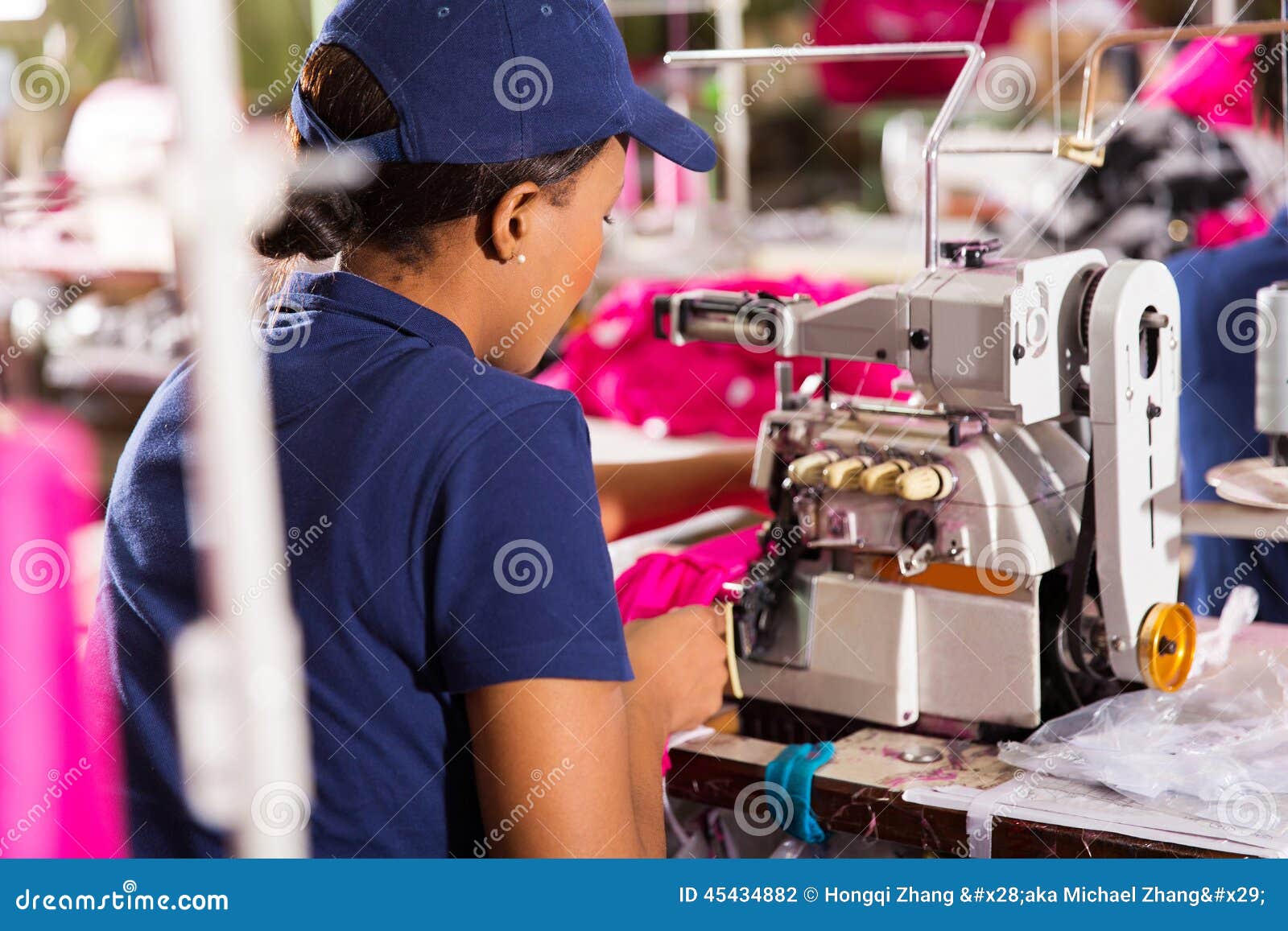 Textile worker stock photo. Image of dressmaker, modern - 45434882