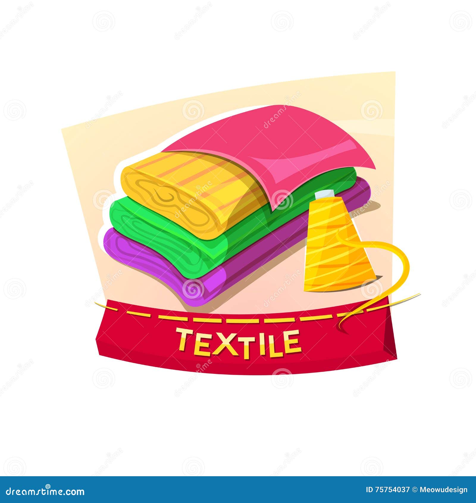 Textiles Concept Design, Vector Illustration Stock Vector ...