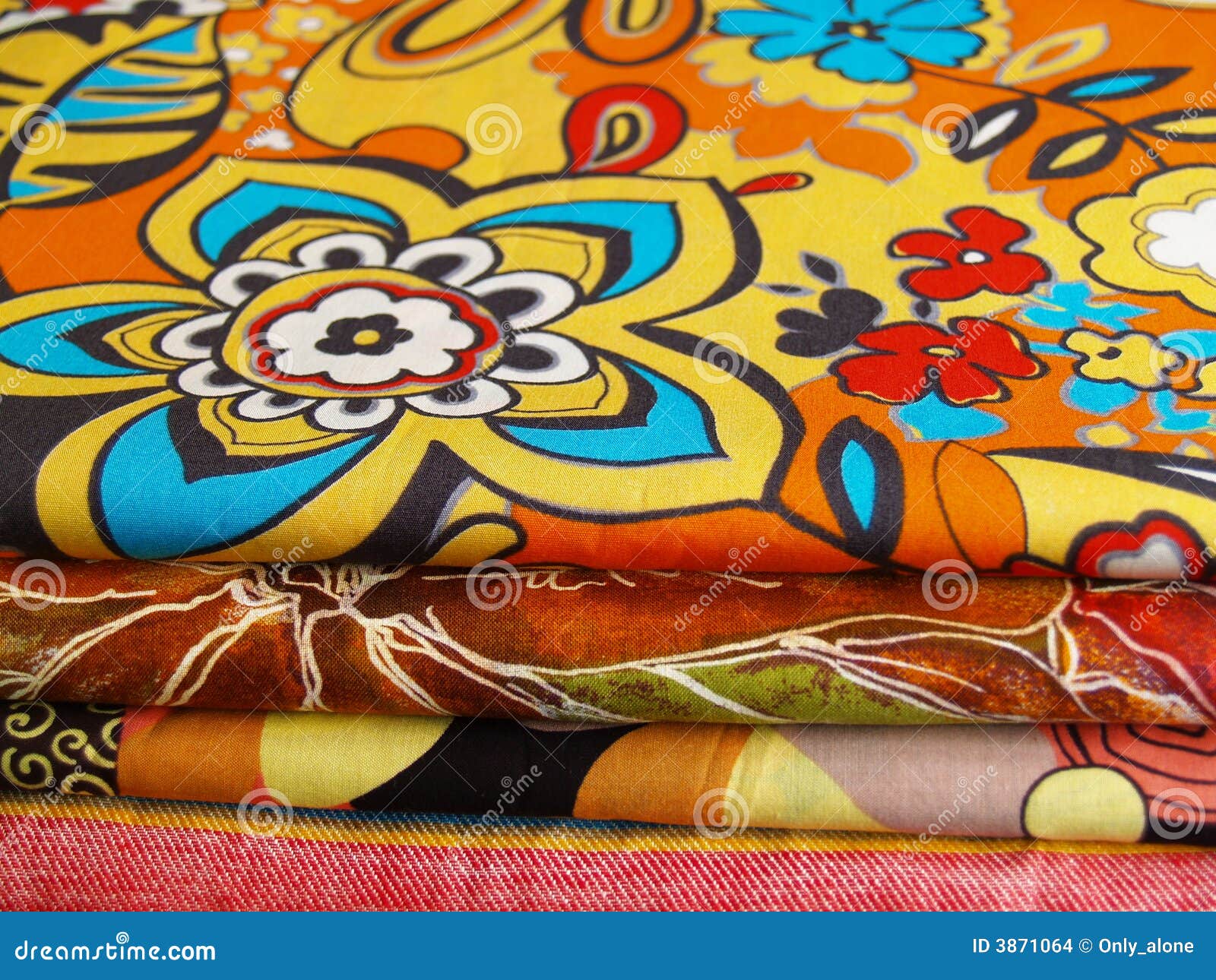 Textiles with print stock photo. Image of pared, blue - 3871064