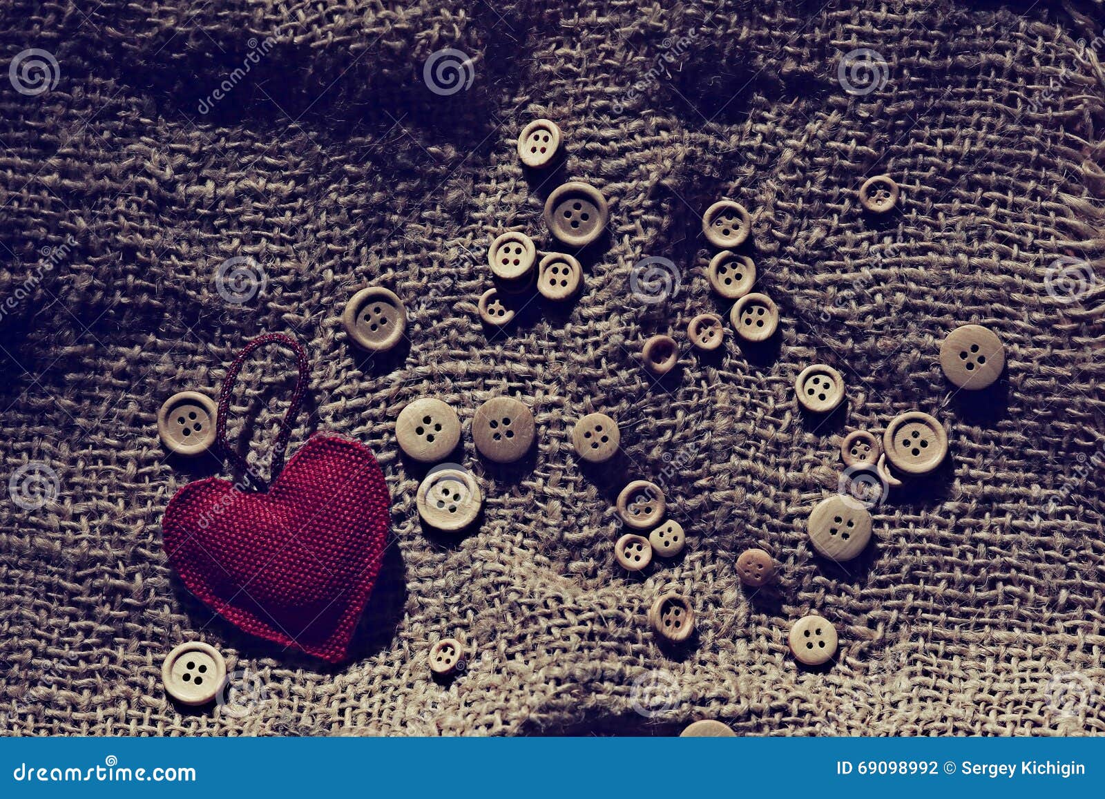 Textiles valentine heart stock photo. Image of blue, burlap - 69098992