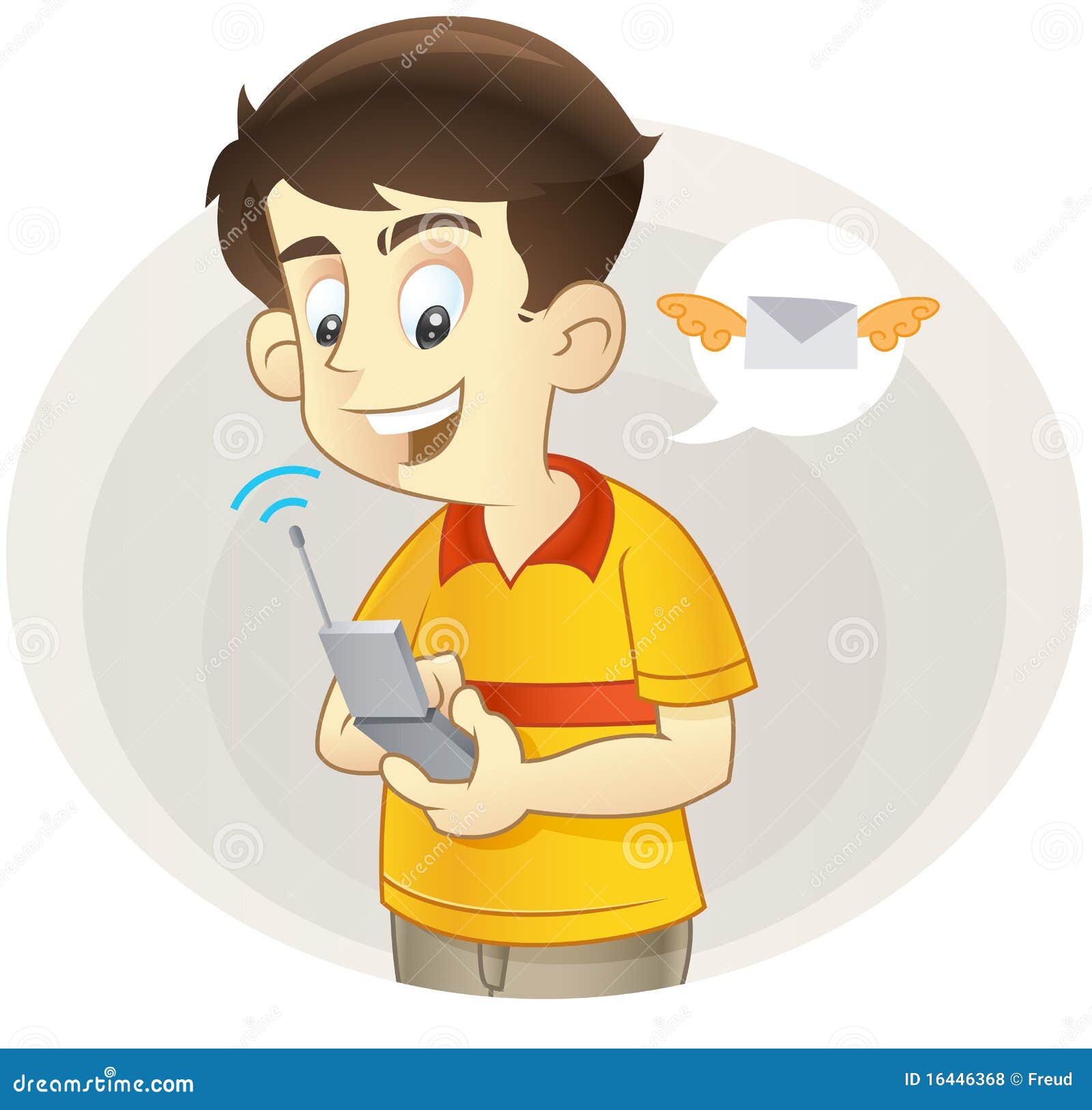Texting stock illustration. Illustration of connection - 16446368