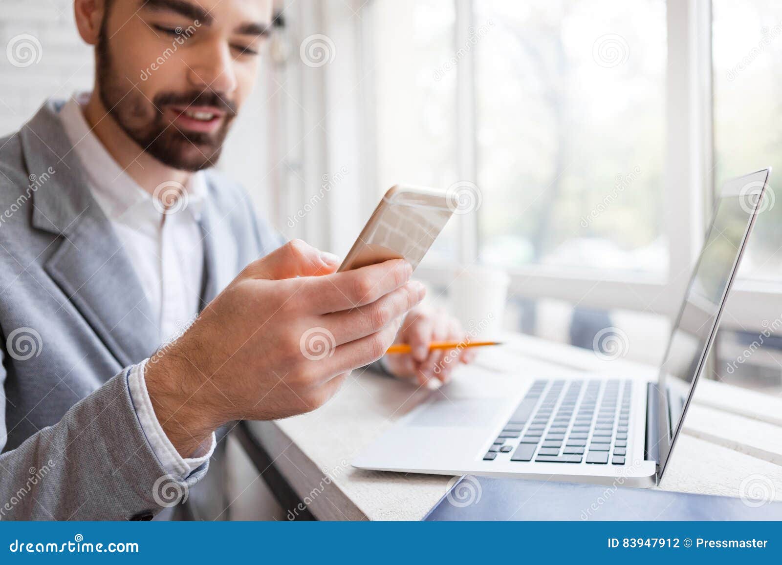 Texting stock photo. Image of ebusiness, social, mobile - 83947912