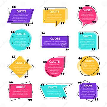 Texting Quotes Frames. Text Box Template, Quote Modern Citation Speech ...