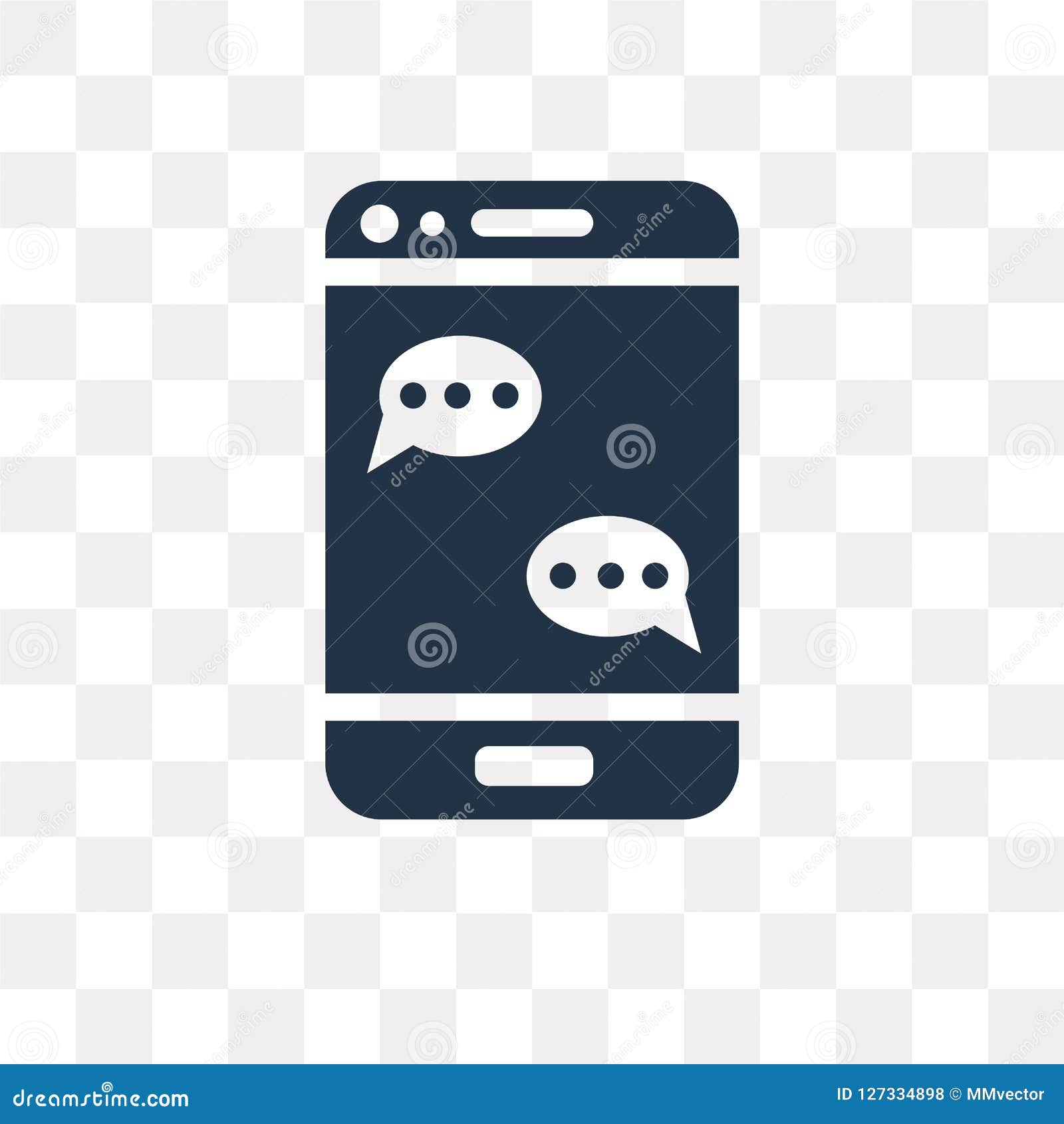 Texting Vector Icon Isolated On Transparent Background, Linear T ...
