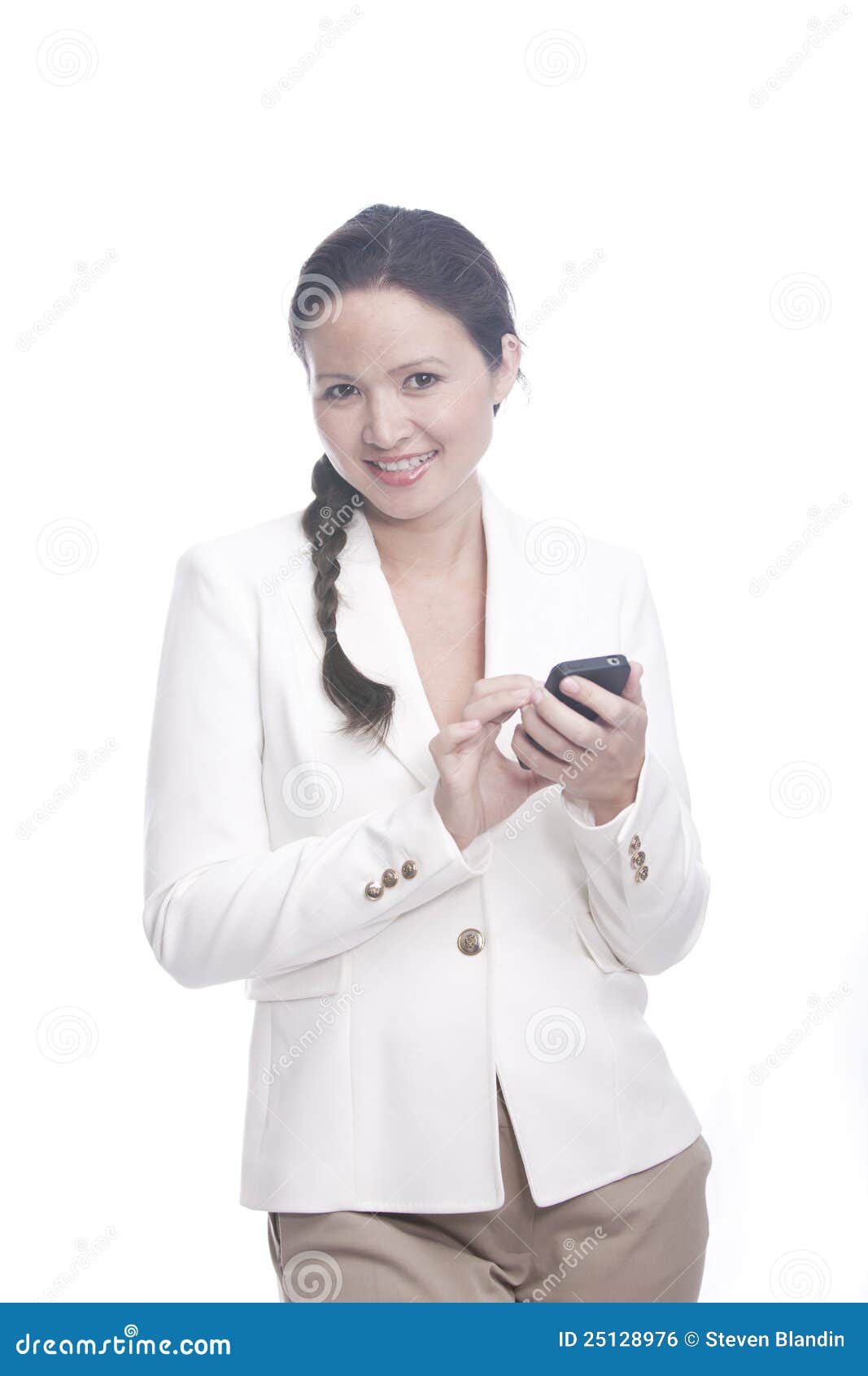 Texting while working stock photo. Image of good, isolated - 25128976