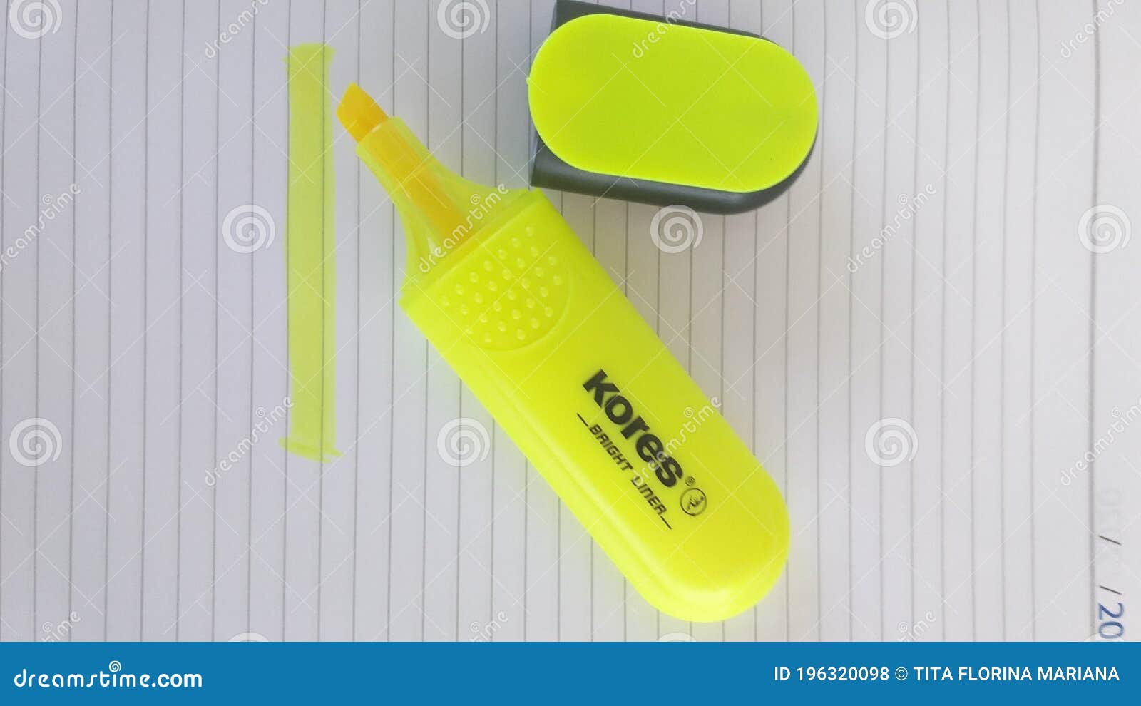 Textmarker for Highlighting Important Yellow Texts! Editorial Stock ...