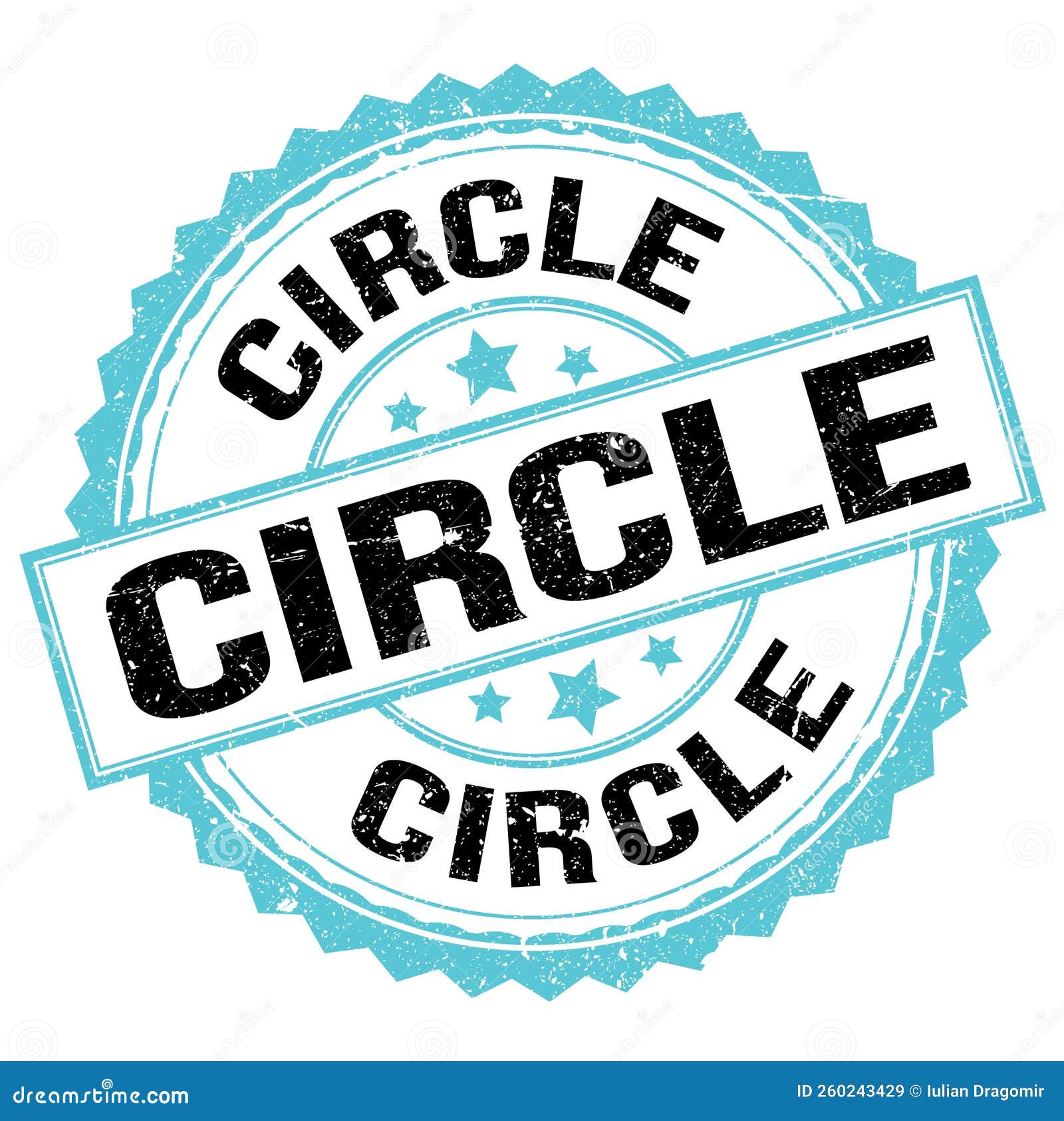 Texto Circular No Sinal De Carimbo Circular Preto-e-branco Ilustração ...