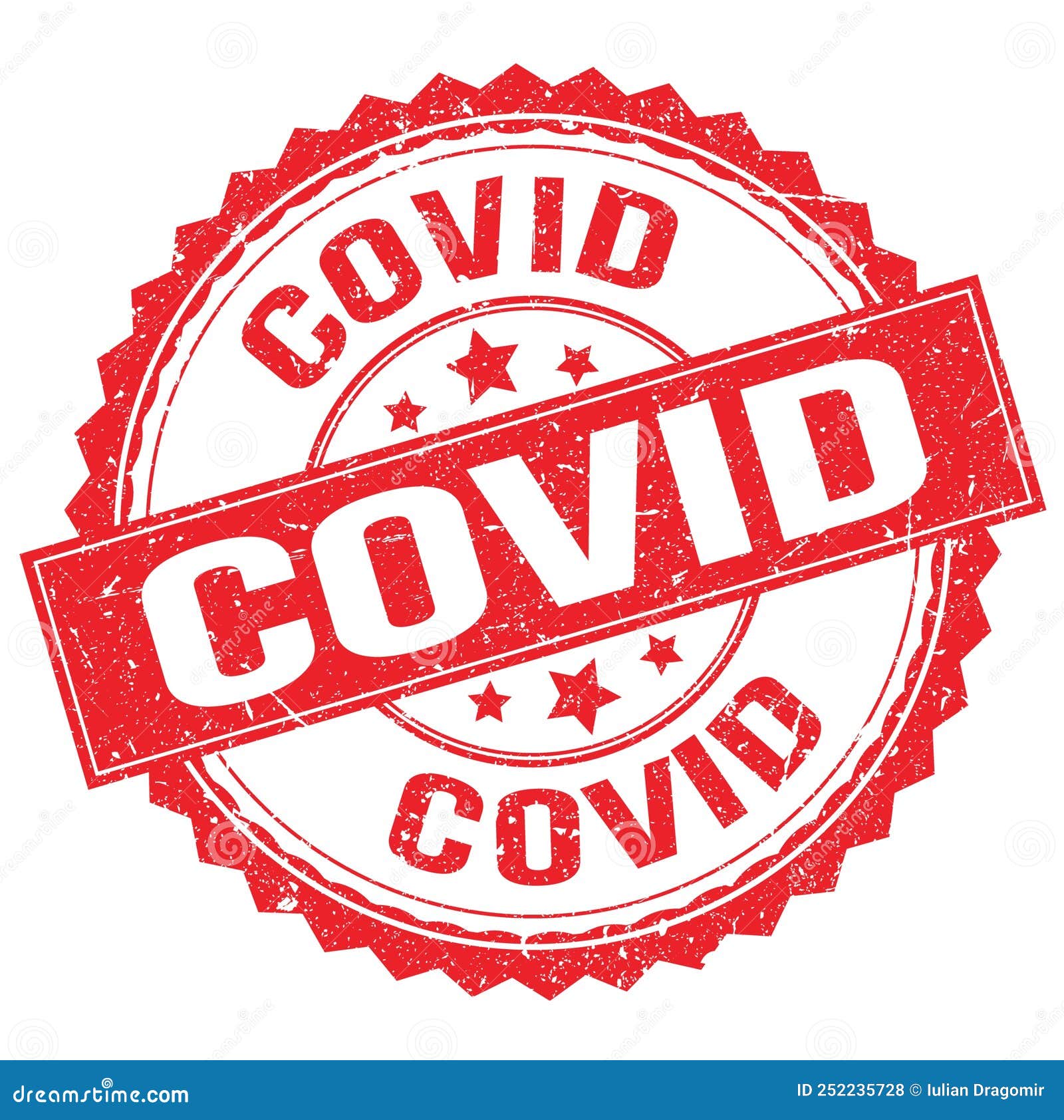 Texto Codificado En El Signo De Sello Rojo Redondo Stock de ilustración ...