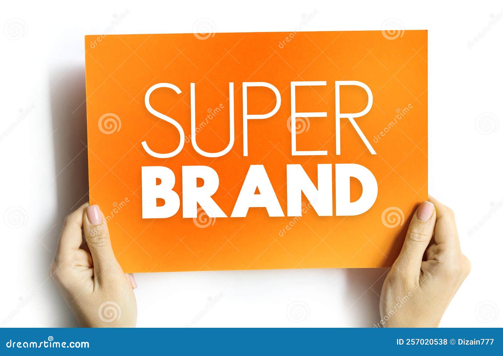 Texto Da Marca Super Marca Extremamente Popular No Plano De Fundo Do ...