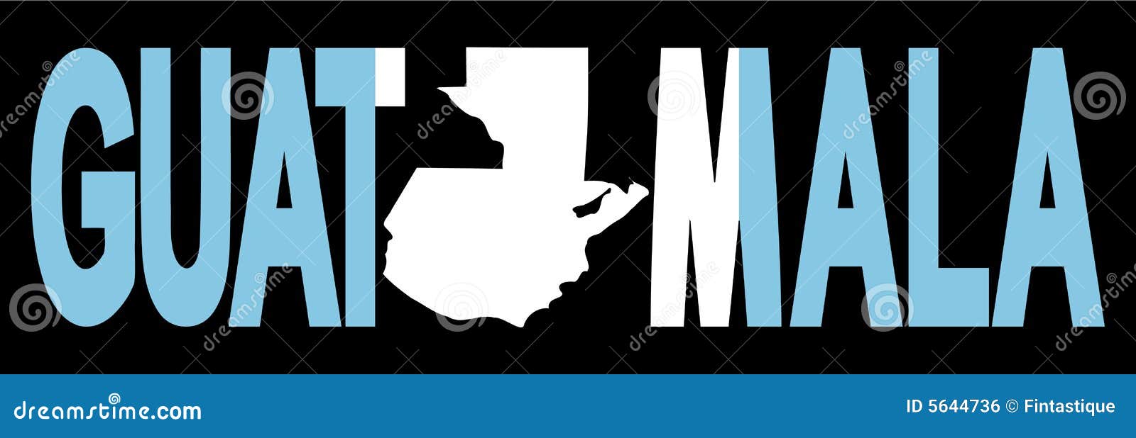Texto De Guatemala Con La Correspondencia Stock de ilustración ...