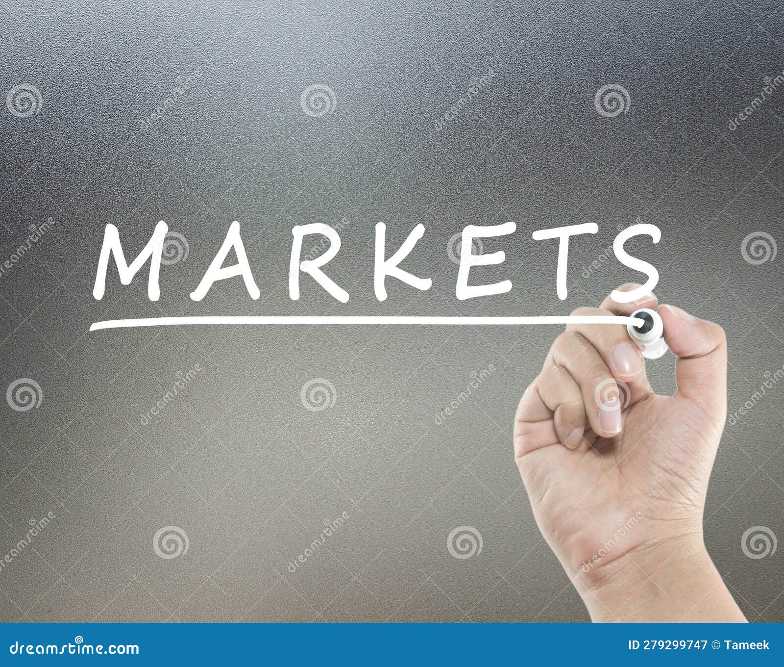 Texto De Mercado Com Letra Manuscrita Imagem de Stock - Imagem de ...