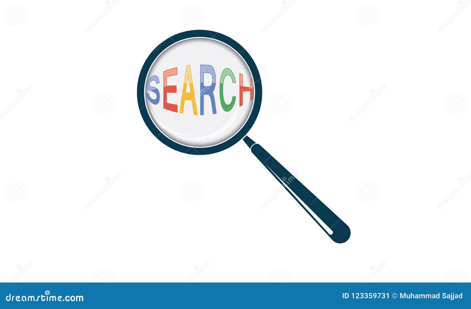 Texto e lupa da busca foto editorial. Ilustração de comparado - 123359731