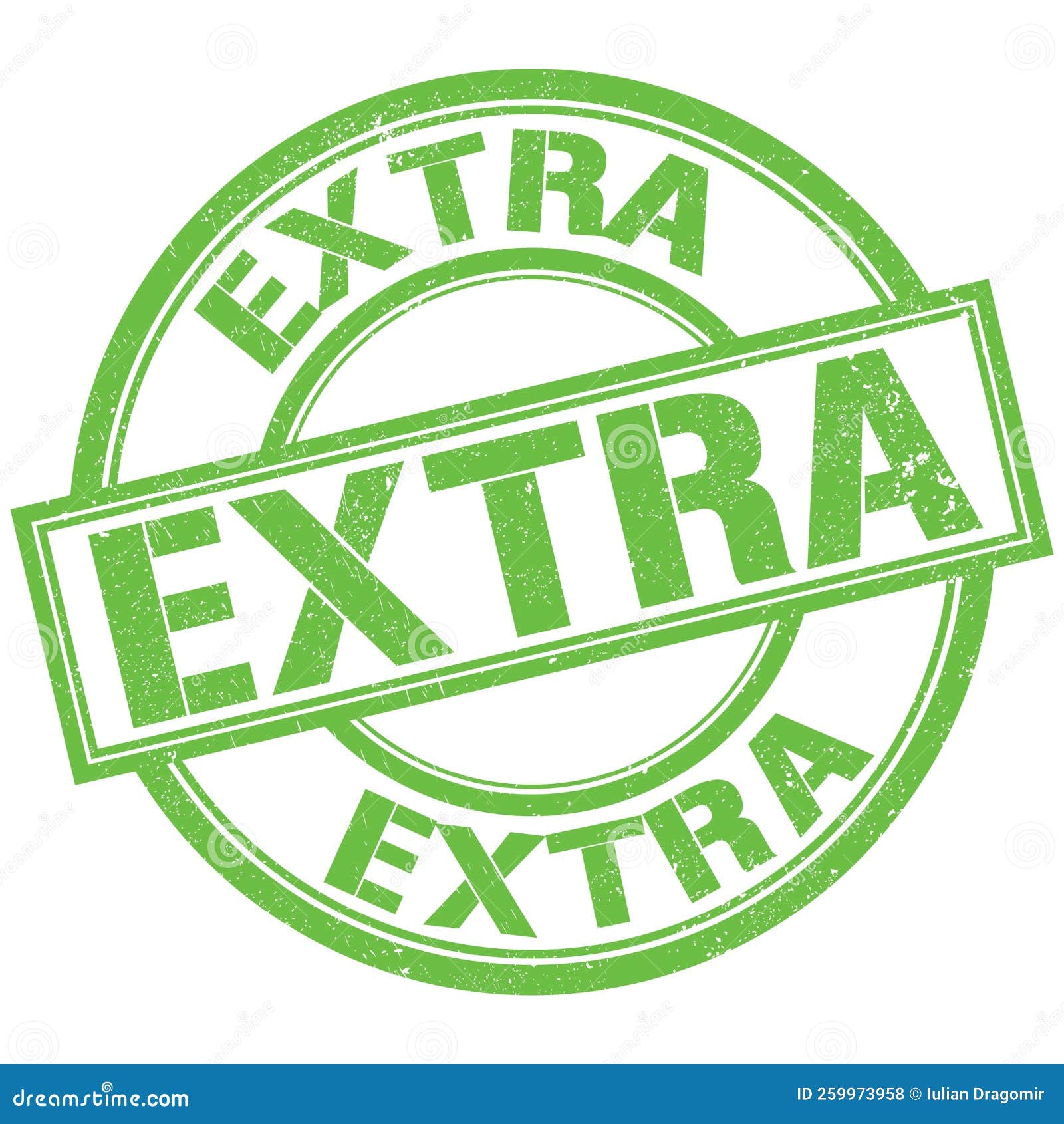 Texto Extra Escrito No Sinal Verde Ilustração Stock - Ilustração de ...