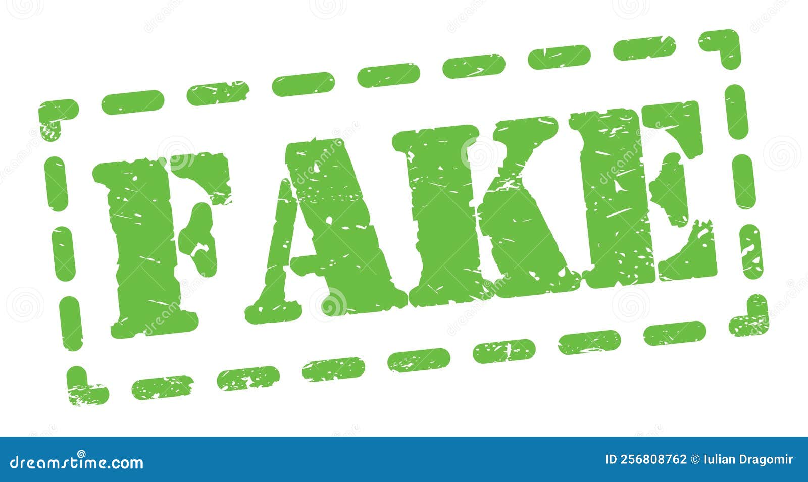 Texto Falso Escrito Em Sinal Verde Ilustração Stock - Ilustração de ...