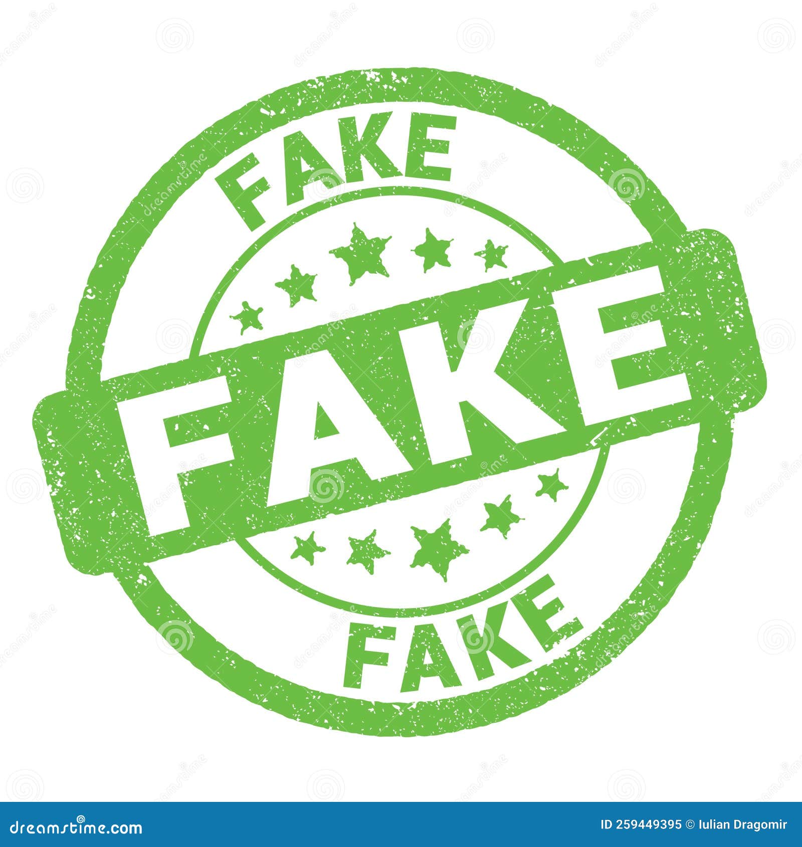 Texto Falso Escrito Em Sinal Verde Ilustração Stock - Ilustração de ...