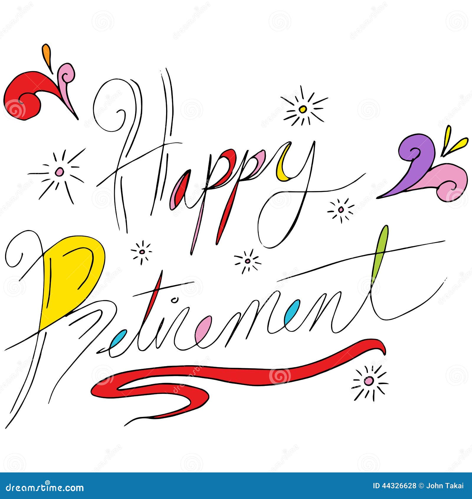 Texto feliz del retiro ilustración del vector. Ilustración de vector ...