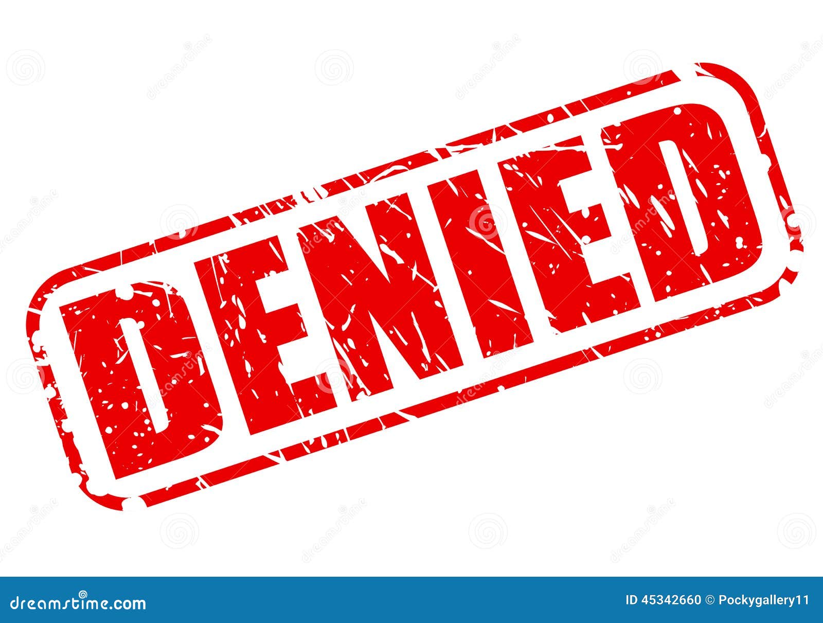 Texto Rojo Negado Del Sello Ilustración del Vector - Ilustración de ...